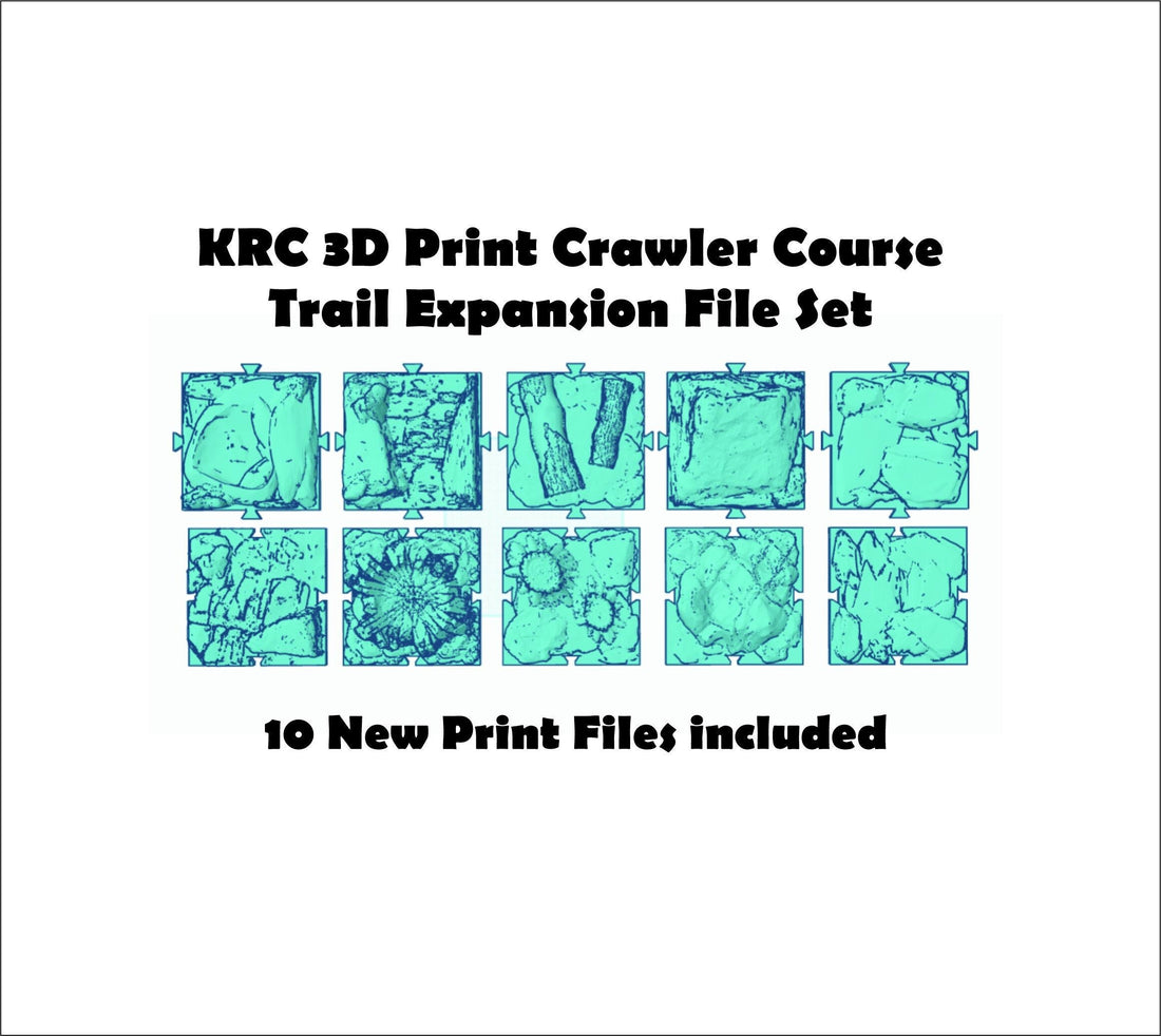 RC Rock Crawling Course 3D Print FILES EXPANSION Pack (10 Files) for t ...